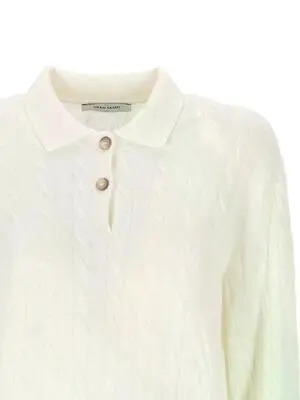 GRAN SASSO Cable-knit Polo Sweater