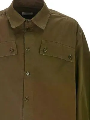 Off-White Logo-print Flap-pocket Shirt