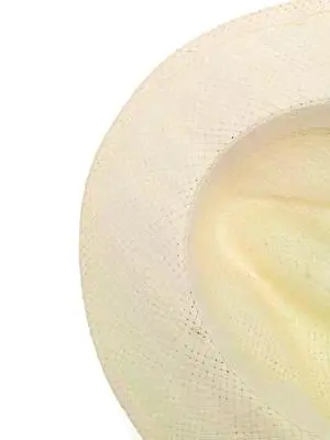 Liu Jo Paisley-print Straw Fedora Hat