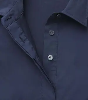 Simkhai Belted Poplin Maxi Dress - Navy