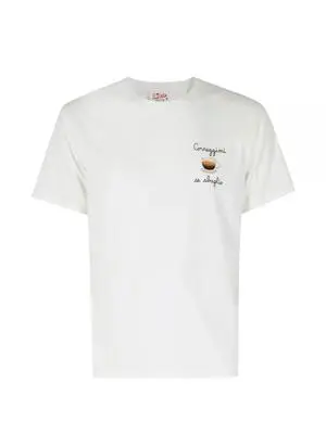 MC2 SAINT BARTH Portofino Embroidered T-shirt - White