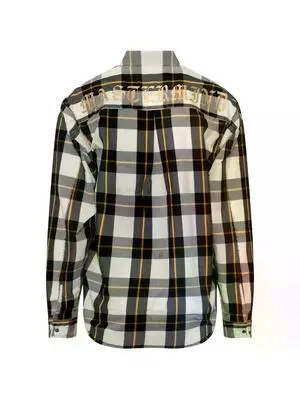 MASTERMIND WORLD Plaid-motif Cotton Shirt