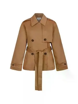 Calvin Klein Belted Double-breasted Trenchcoat - Brown