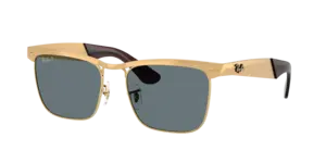 Ray-ban Wayfarer Deluxe Sunglasses - Dark Blue Polarized