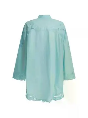 JULIET DUNN Embroidered Cut-out Shirt