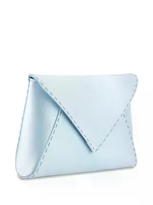 Tyler Ellis Large Lee Pouchet Clutch Bag - Blue