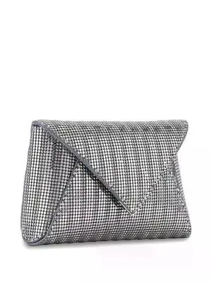 Tyler Ellis Small Lee Pouchet Chainmail Clutch Bag - Silver