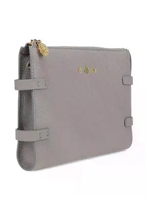Tyler Ellis Small Dean Pebbled Leather Messenger Bag - Grey