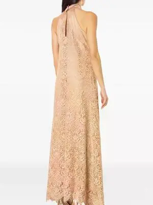D.exterior Lace-overlay Gown