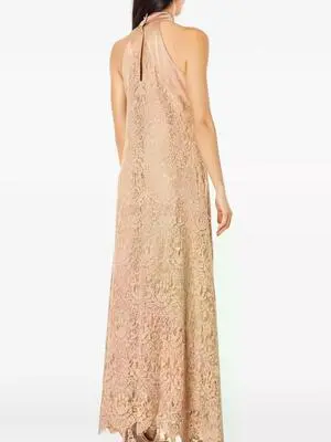 D.exterior Lace-overlay Gown