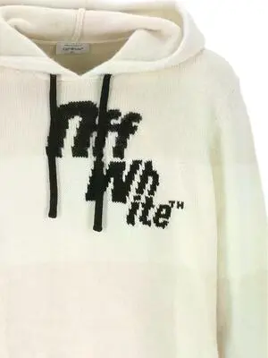 Off-White Striped Hoodie - Neutrals