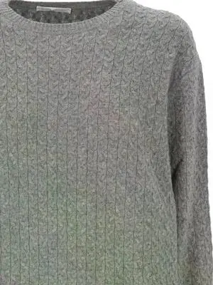 OLIVER LATTUGHI Cable Knit Cashmere Sweater