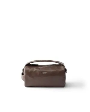 Prada Leather Shoulder Bag - Grey