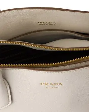 Prada Signet Medium Leather Tote Bag