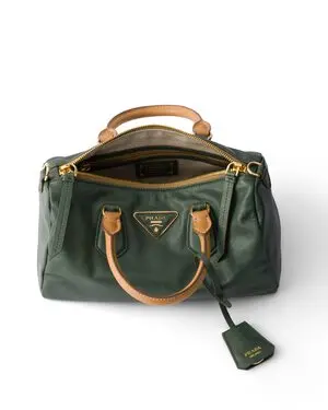 Prada Evasion Small Leather Top-handle Bag - Green