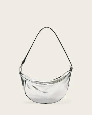 ALLSAINTS Luna Metallic Lamb Leather Shoulder Bag