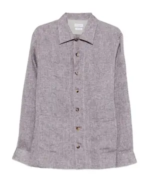 Brunello Cucinelli Pocket Button Shirt - Gray