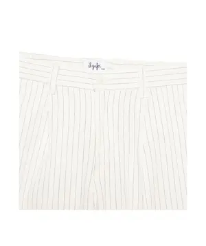 IL GUFO Pinstriped Straight Leg Tailored Trousers