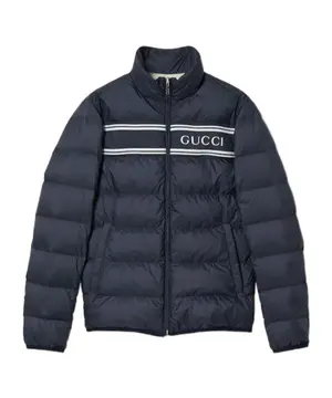 Gucci Logo Detailed Zip-up Padded Jacket