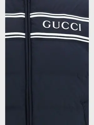 Gucci Logo Detailed Zip-up Padded Jacket