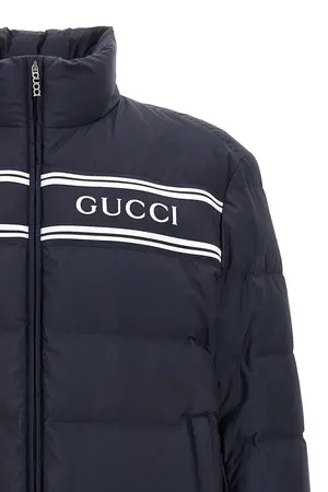 Gucci Logo Detailed Zip-up Padded Jacket