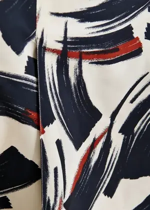 Essentiel Antwerp Printed A-line Midi Skirt