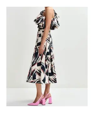 Essentiel Antwerp Printed A-line Midi Skirt