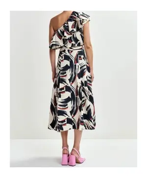Essentiel Antwerp Printed A-line Midi Skirt