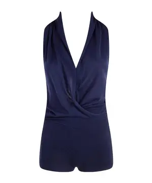 Paloma Wool Sleeveless V-neck Jumpsuit With Open Back - Black