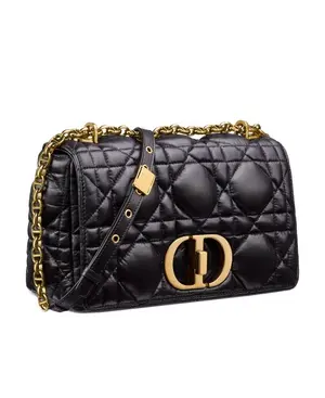 Dior Medium Caro Bag - Black