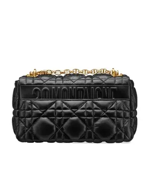 Dior Medium Caro Bag - Black