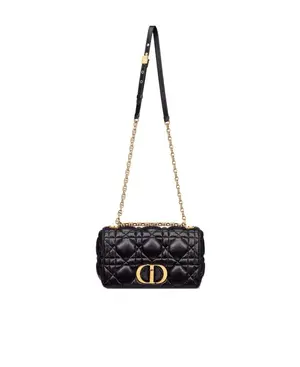 Dior Medium Caro Bag - Black