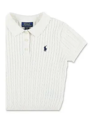 Polo Ralph Lauren Cable Knit Short Sleeve Collared Knitwear