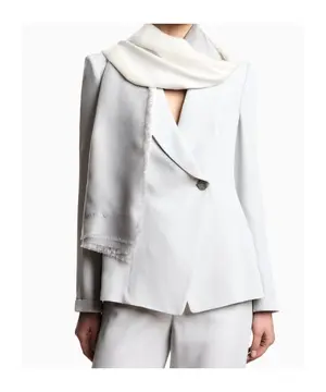 Emporio Armani Fringed-hem Scarf