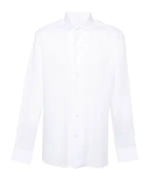 Brioni Long Sleeved Slub-texture Shirt - No