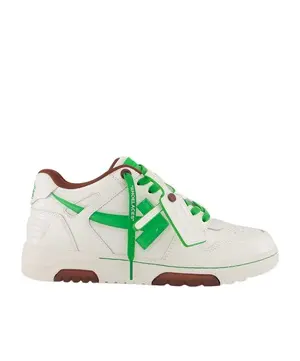Off-White Lace-up Sneakers - White And Green
