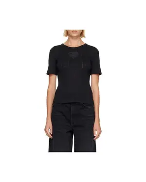 GANNI Heart Patch T-shirt
