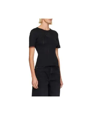 GANNI Heart Patch T-shirt