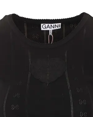 GANNI Heart Patch T-shirt