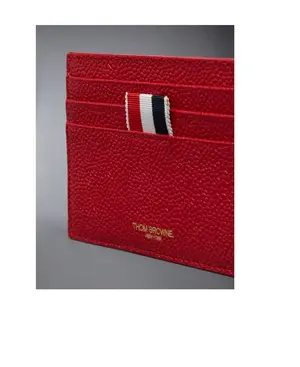Thom Browne Pebbled-leather Card Holder