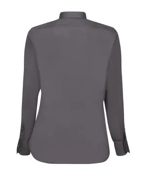 Zegna Curved Hem Poplin Shirt