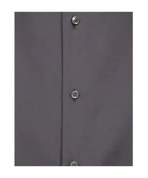Zegna Curved Hem Poplin Shirt