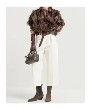 Brunello Cucinelli Zip-up Bomber Jacket With Ribbed Hem