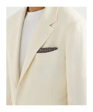 Brunello Cucinelli Patterned Pocket Square Scarf