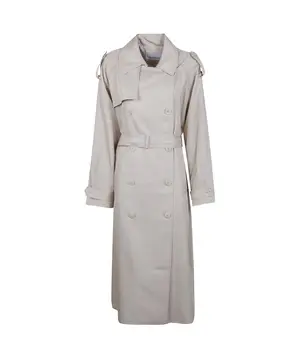 THE FRANKIE SHOP Double-breasted Belted Coat