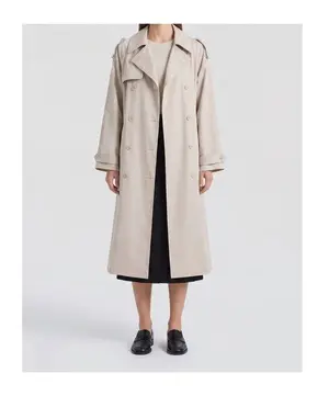 THE FRANKIE SHOP Double-breasted Belted Coat