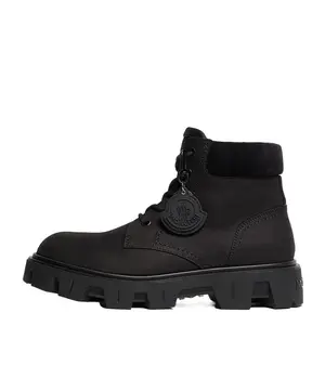 Moncler Peak City Lace-up Round Toe Ankle Boots