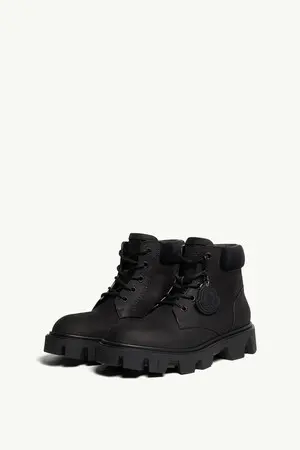 Moncler Peak City Lace-up Round Toe Ankle Boots
