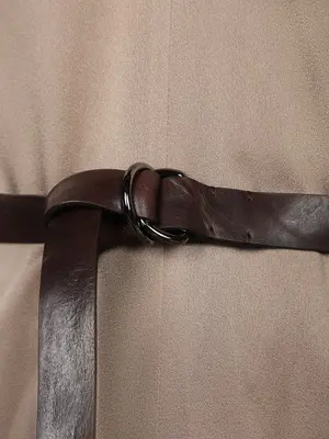 Brunello Cucinelli V-neck Belted Dress
