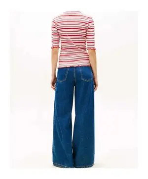 Tommy Hilfiger Striped Three-quarter Sleeve T-shirt